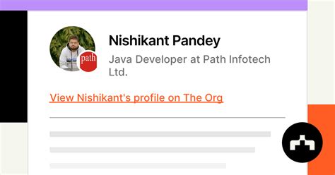 nishikant pandey java developer at path infotech ltd the org