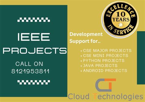 Cloudtechnologies On Linkedin Ieeemajorprojects Csemajorprojects Majorprojects Cseprojects