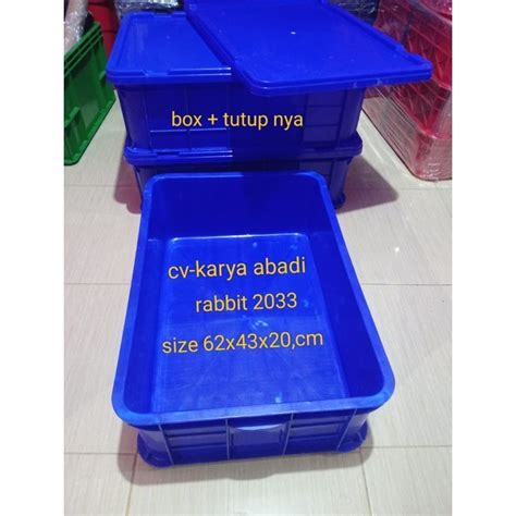 Jual Box Container Rabbit 2033 Size 62x43x20 Cm Ready Box Warna Hijau