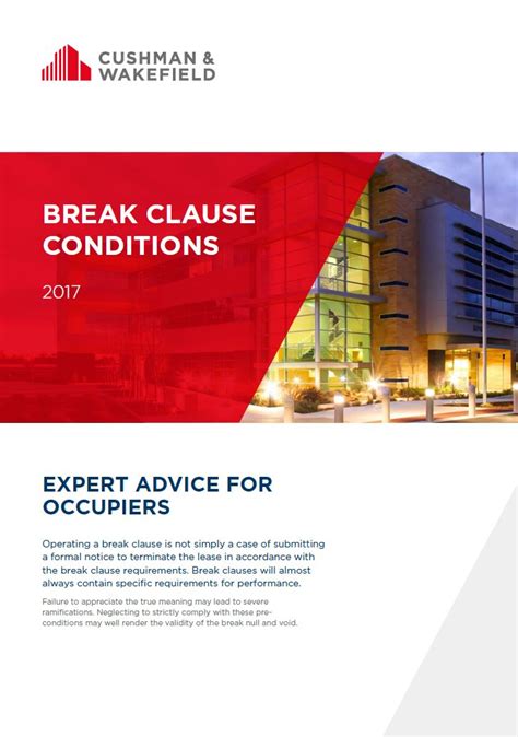 Operating A Break Clause It Is Easy To Fail Dilapidations