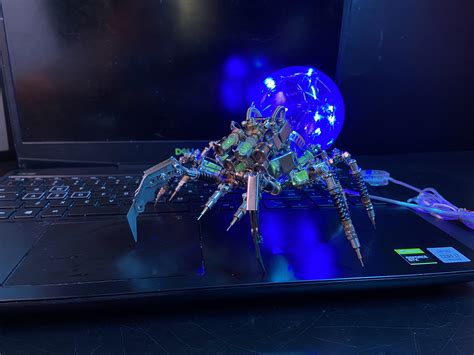 [oc] The Robot Spider That I Made From Hardware Accessories R Toptalent