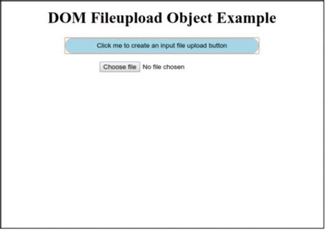 Html Dom Input Fileupload 对象 W3schools 中文网