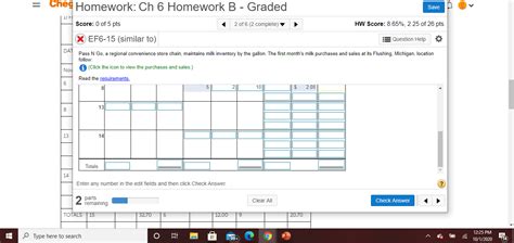 Solved Cheg Homework Ch 6 Homework B Graded Save D 1