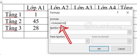 Instructions On How To Calculate Sums In Word