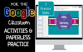 Adding And Subtracting Decimals Google Activity Distance Learning
