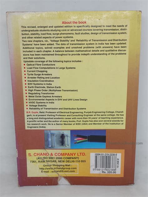 Power System Analysis And Design Br Gupta Naresh Old Books Seller