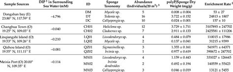 Phosphorus Sequestration In The Form Of Polyphosphate By Sponges In Download Scientific Diagram