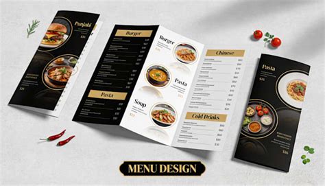 Design Restaurant Menu Price List In Canva Or Adobe Indesign For Print