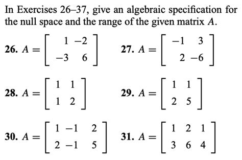 Solved In Exercises 2637 Give An Algebraic Specification