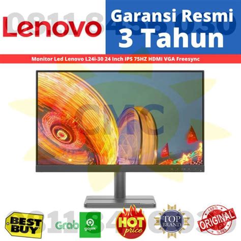 Jual Monitor Led Lenovo L I Inch Ips Hz Hdmi Vga Freesync Di Seller Cahaya Matahari