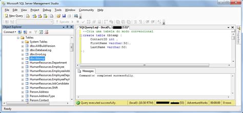 Criando Tabelas Temporárias No Sql Server Parte 1