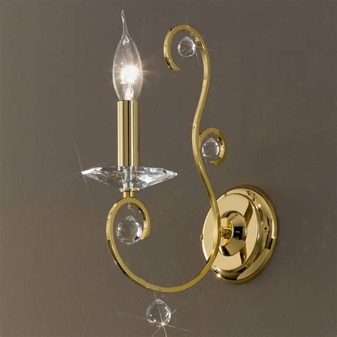 Forgylt CARAT vegglampe | Lampegiganten.no