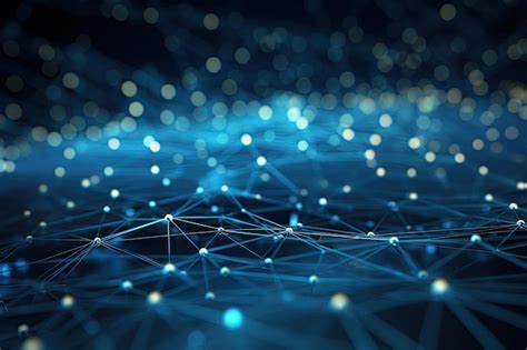 Premium Ai Image 3d Rendering Of Abstract Technology Background With Connection Lines Network