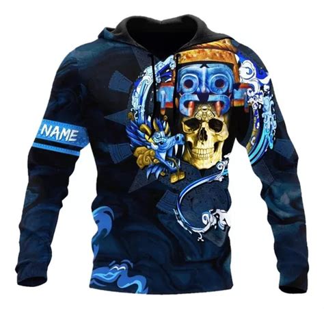 Xj Sudadera Con Capucha Personalizada Tláloc Quetzalcoatl Aztec