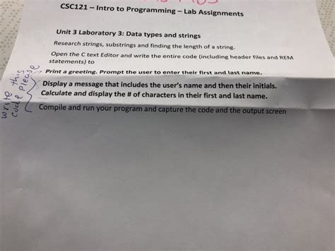 Solved Csc121 Intro To Programming Lab Assignments Unit 3