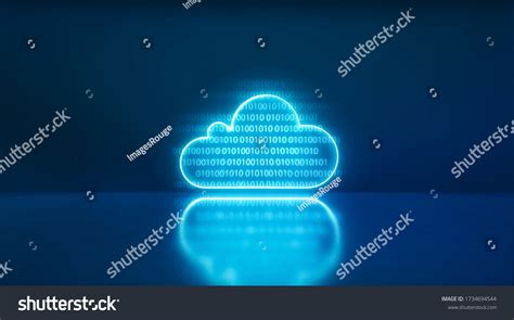 Big Data Neon Light Icon Background Stock Illustration 1734694544 Shutterstock