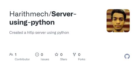 Github Harithmechserver Using Python Created A Server Using Python