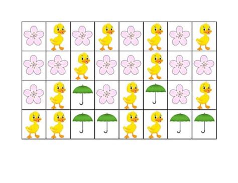 Spring Patterns By Snk Printables Tpt