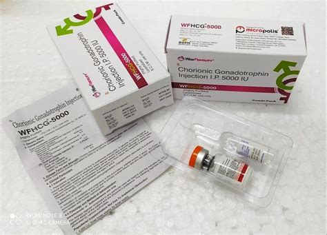 Human Chorionic Gonadotropin Injections Hcg 5000 Iu Packaging Size
