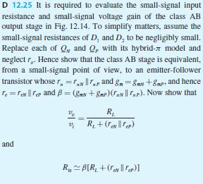 It Is Required To Evaluate The Small Signal Input Chegg Com