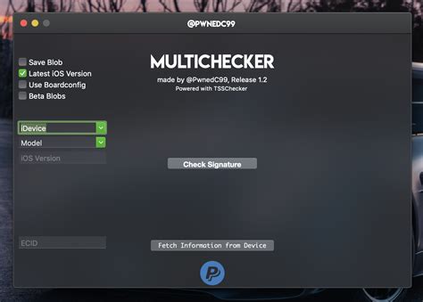 GitHub PwnedC MultiChecker A GUI Based Apple TSS Tool