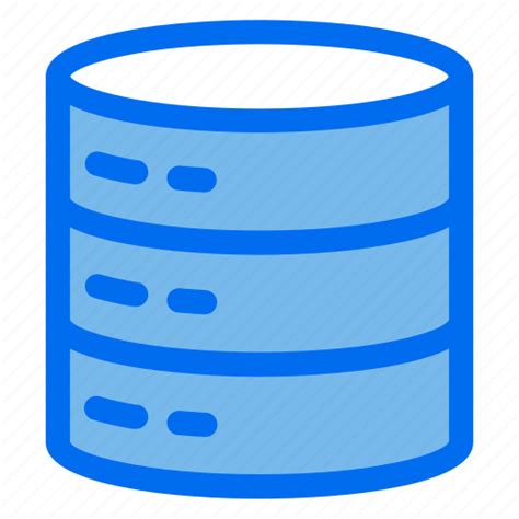 1 Server Database Storage Network Cloud Data Icon Download On