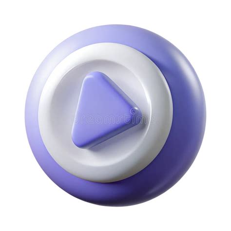 Plastic 3d Icon Of Player In A Minimalistic Style For The Interface Of