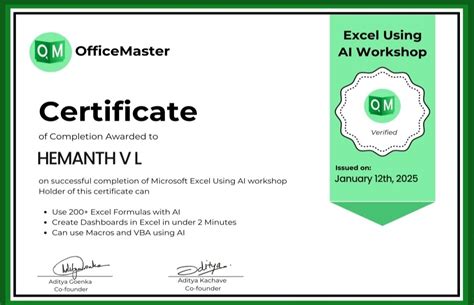 Hemanth V L On Linkedin Microsoft365 Excel Ai Productivity
