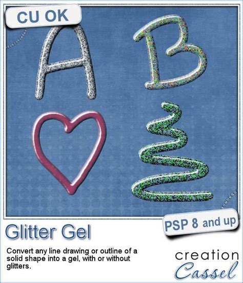 New Script Glitter Gel Creation Cassel