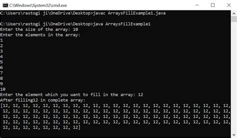 Remplissage Des Tableaux Java Tutoriel Java