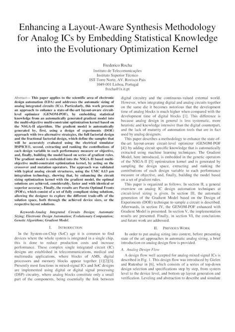 Pdf Enhancing A Layout Aware Synthesis Methodology For Analog · Sampling The Design Space