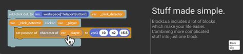 Blocklua Roblox Visual Scripting Like Scratch Community Resources