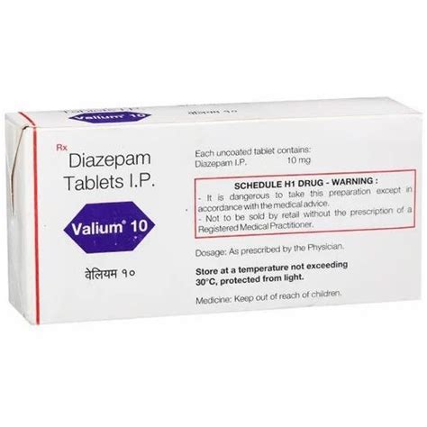 Diazepam Valium 10mg Tablet Roche 15 Mg At ₹ 600box In Coimbatore