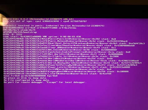Psod During Install Help Please Resxi