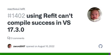 Using Refit Cant Compile Success In Vs 1730 · Issue 1402 · Reactiveuirefit · Github
