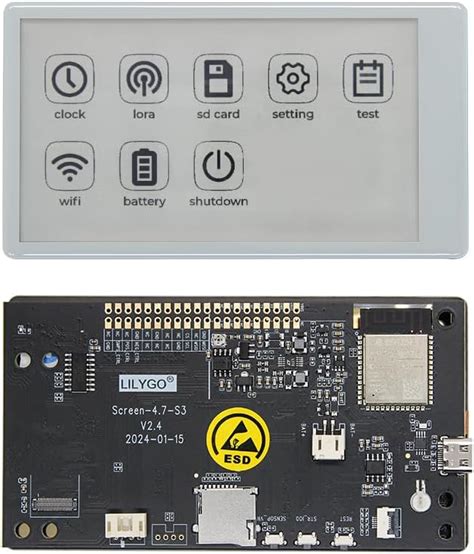 lilygo t5 4 7 inch e paper v2 3 esp32 s3 development driver