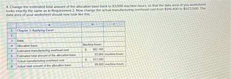 Solved If Your Formulas Are Correct You Should Get The Chegg