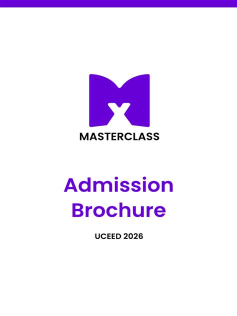 X Masterclass Brochure Pdf Creativity Design