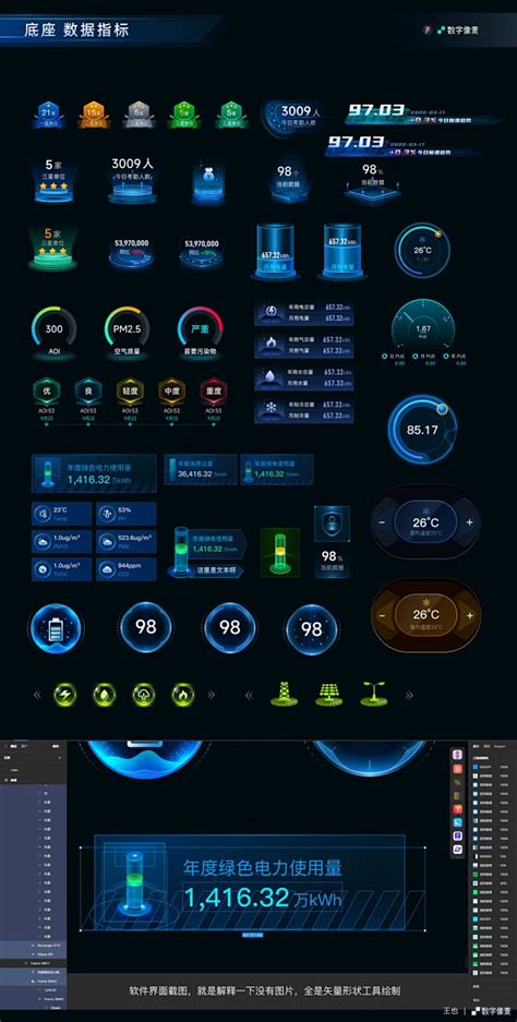可视化组件库200 花瓣网
