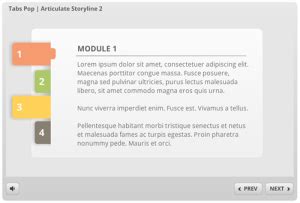 Free PowerPoint Template Tabs Interaction The Rapid E Learning Blog