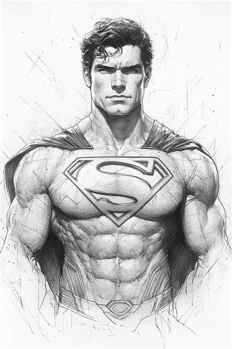 37 Cool Superman Drawings And Sketches Superman Comic Art Drawing
