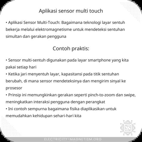 Aplikasi Sensor Multi Touch