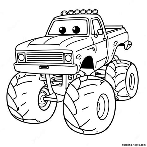 Blaze The Monster Truck Racing Coloring Page Coloring Page Free