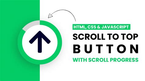 Scroll To Top Button With Scroll Progress Html Css And Javascript Coding Artist