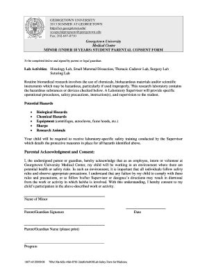 Fillable Online Lab Safety Form Fax Email Print PdfFiller