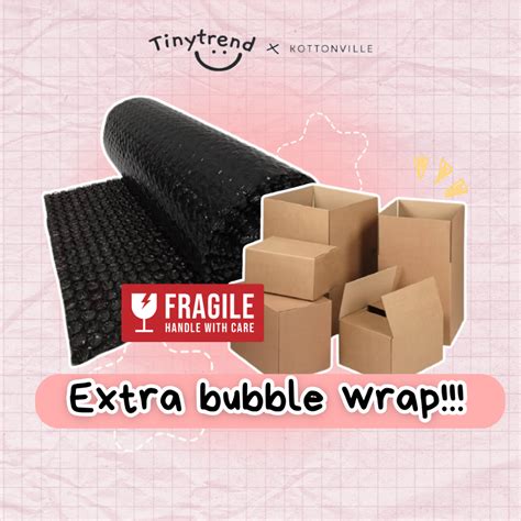Mandatory Extra Bubble Wrap And Fragile Box Anti Break Safe Package Shopee Malaysia