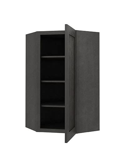 Ag Wdc2442 Greystone Shaker 24 Diagonal Corner Wall Cabinet