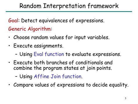 ppt precise interprocedural analysis using random interpretation