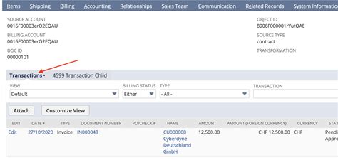 Attach Invoice To Custom Transaction Record R Netsuite