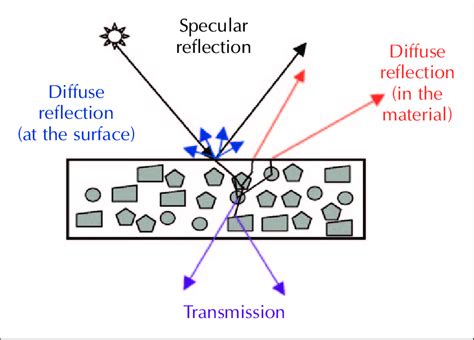 Schematic Representation Of Reflected And Transmitted Forms Of Light
